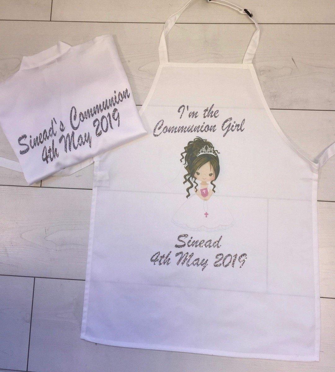 Communion Set- Personalised Apron and Satin Robe